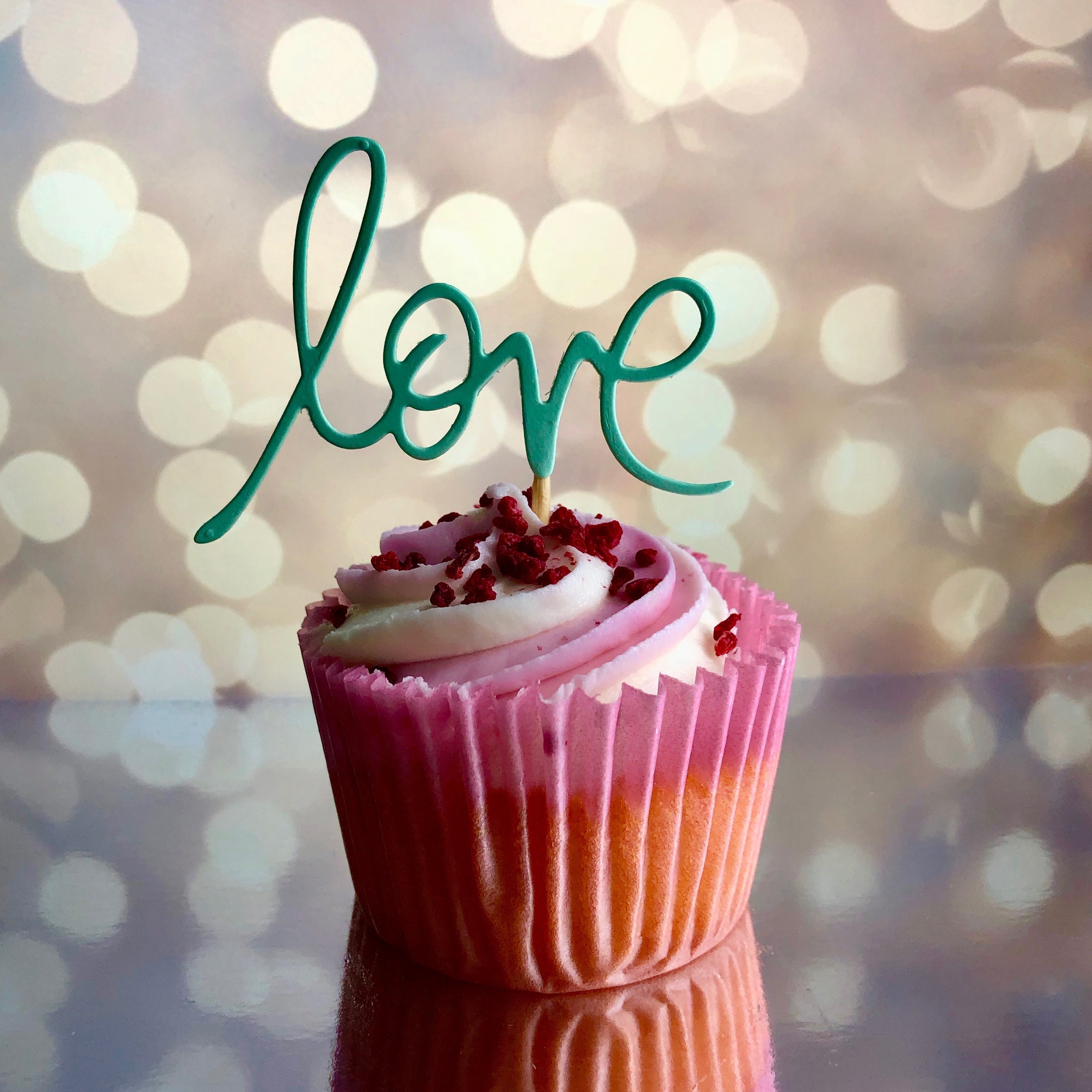 Love Cupcake Topper | Etsy