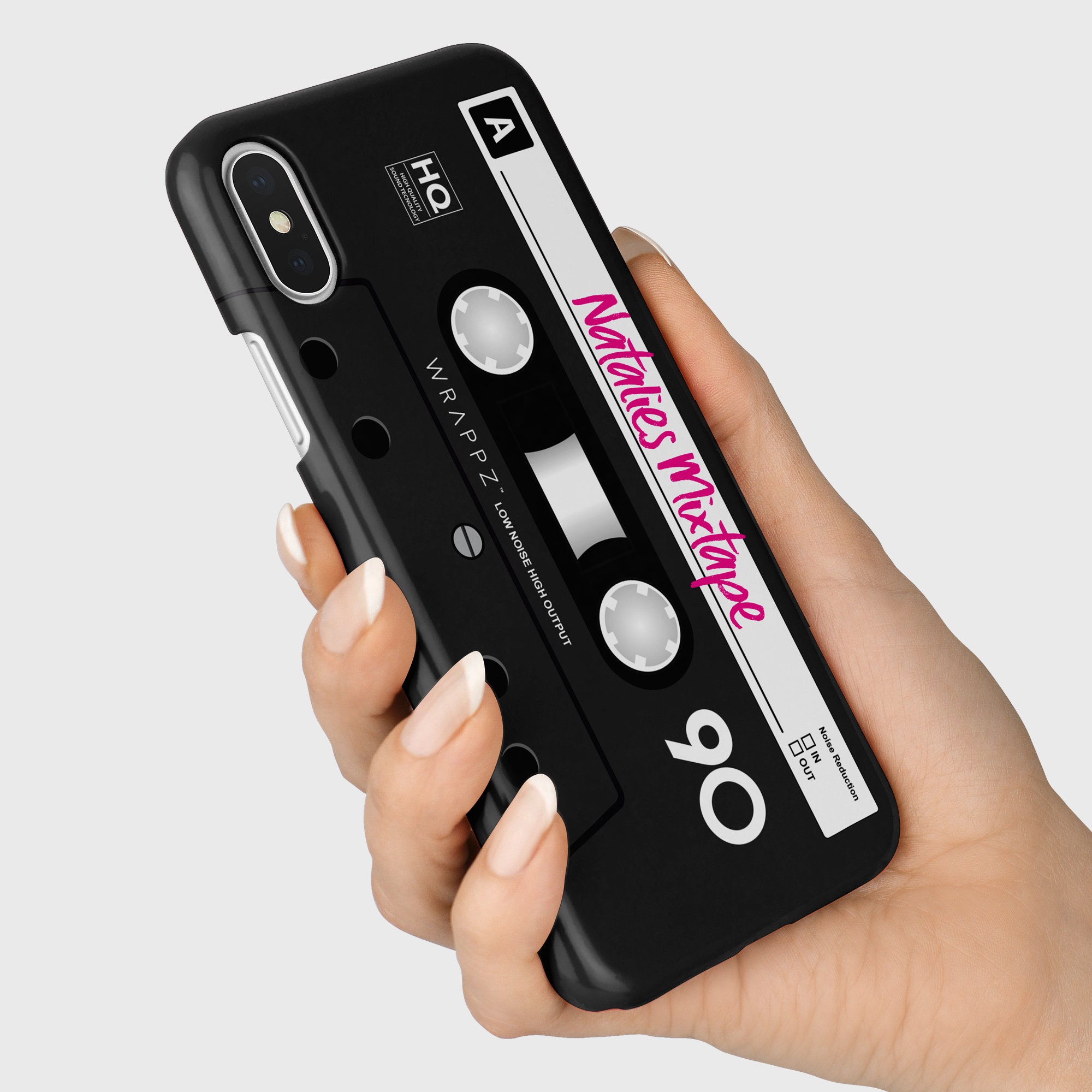 Retro Cassette Tape iPhone Case, Custom Name Phone Case - Etsy