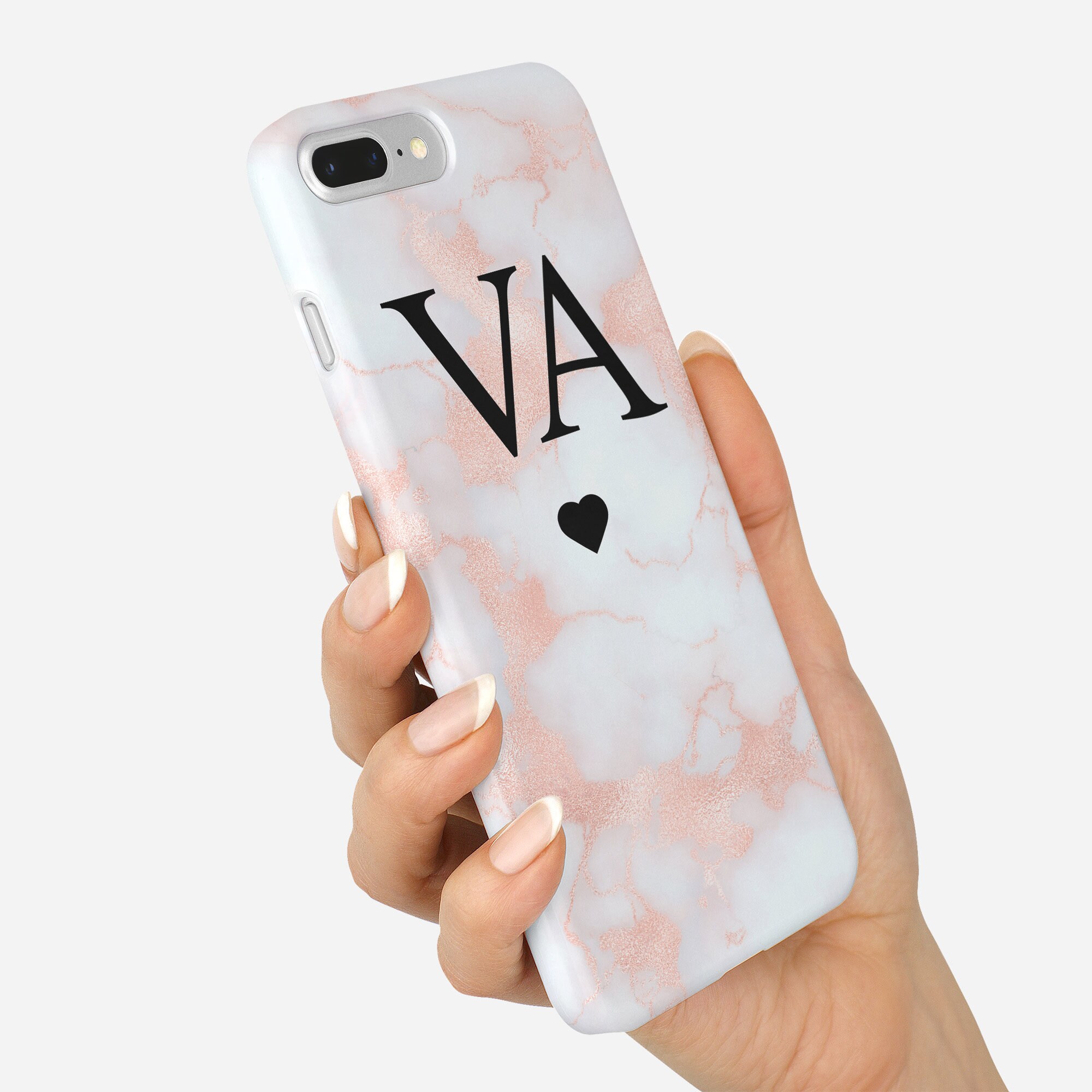 Iphone Case Phone Case Personalise Pink Marble Design Case | Etsy