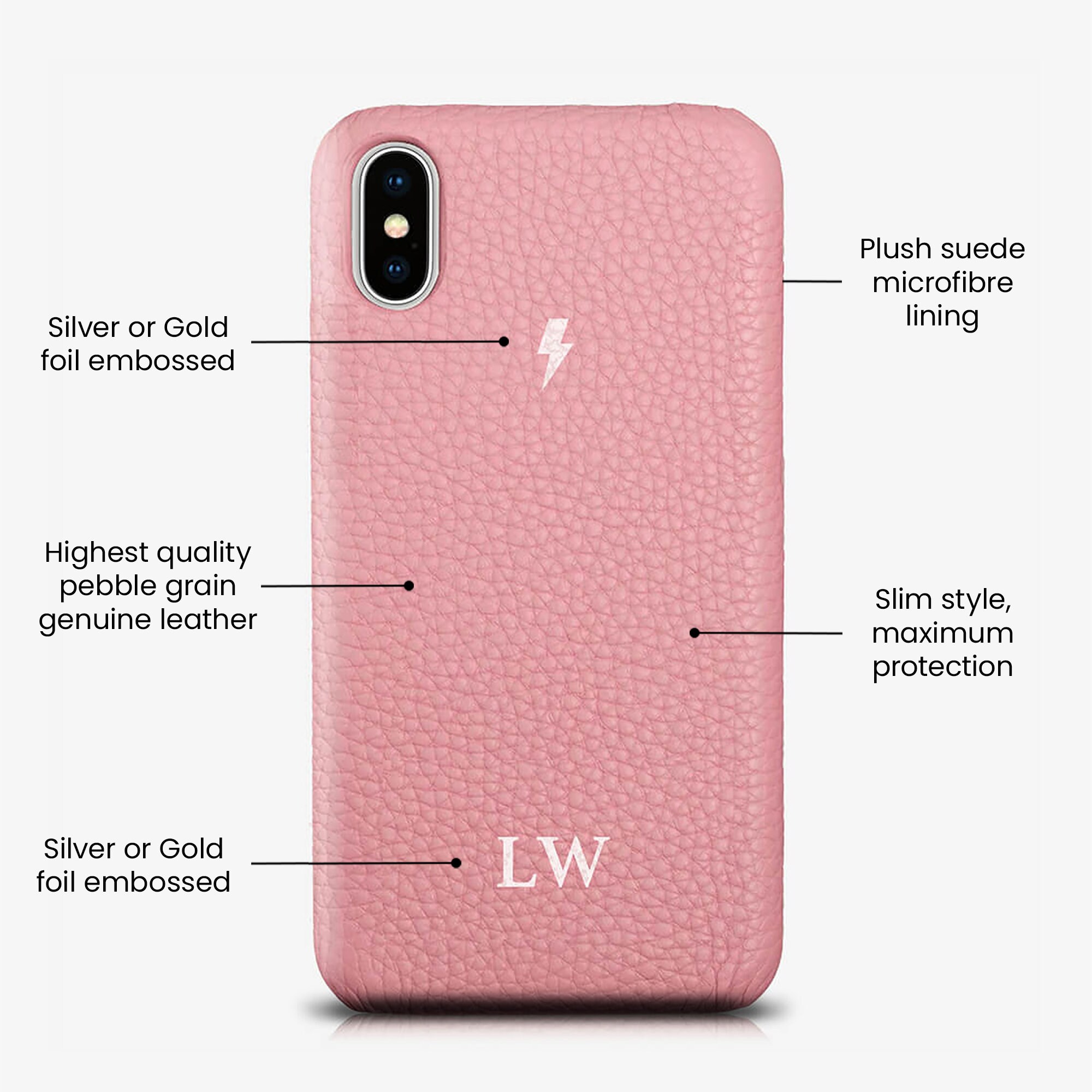 Galaxy S20 Real Leather Case Foil Monogram Personalised Phone - Etsy