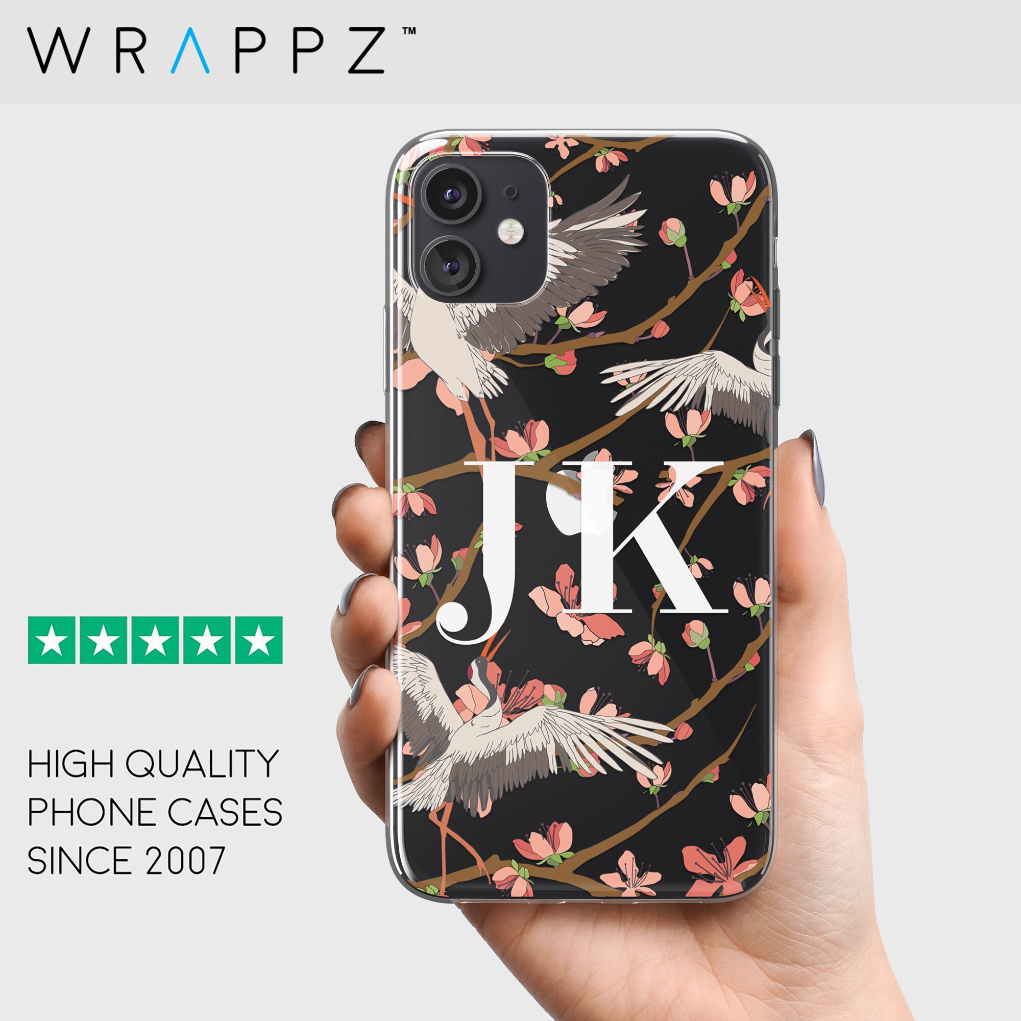 Personalised Initials Custom Phone Case Clear Soft Gel - Etsy