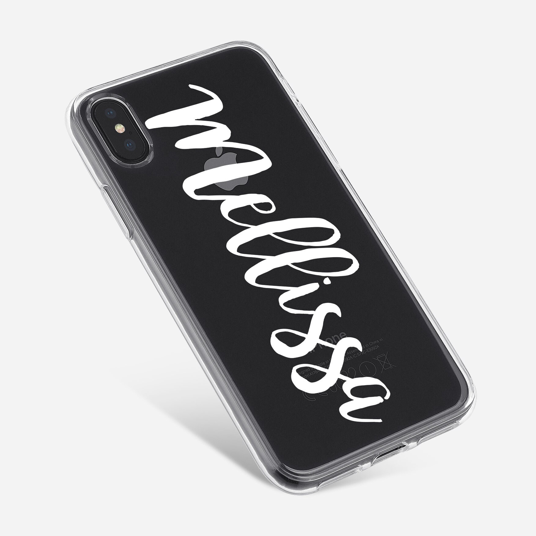 Personalised Name Custom Phone Case Clear Soft Gel With Name - Etsy