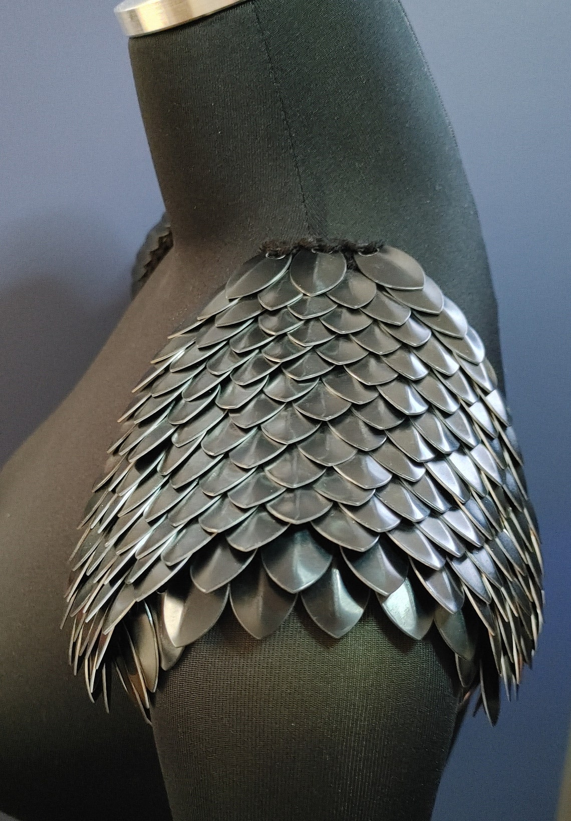 Dragon Scale Shoulders Scalemail Epaulets Knitted Dragon | Etsy