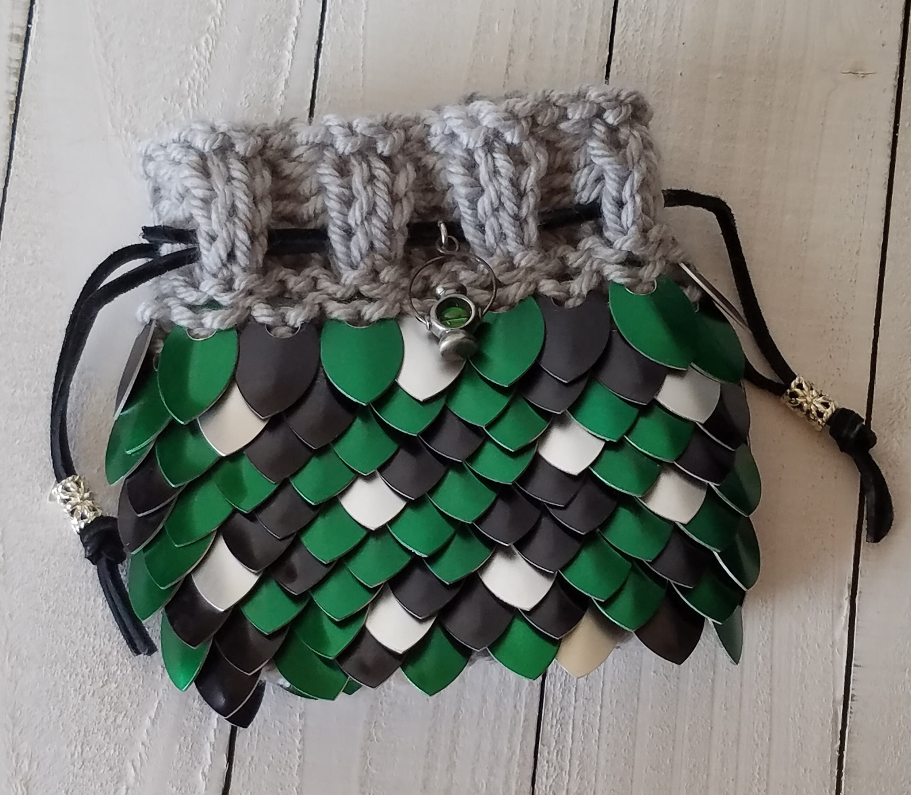 Small Dragon Scale Bag Scalemail Bag Dragon Dice Bag | Etsy