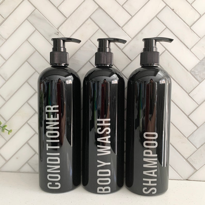 Bathroom Shower Sets Shampoo and Conditioner Bottles | Etsy