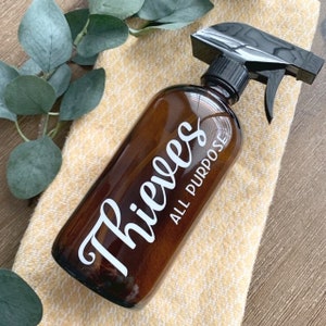 Thieves Cleaner Spray Bottle |cleaner Labels With Bottle|spray Bottle ...