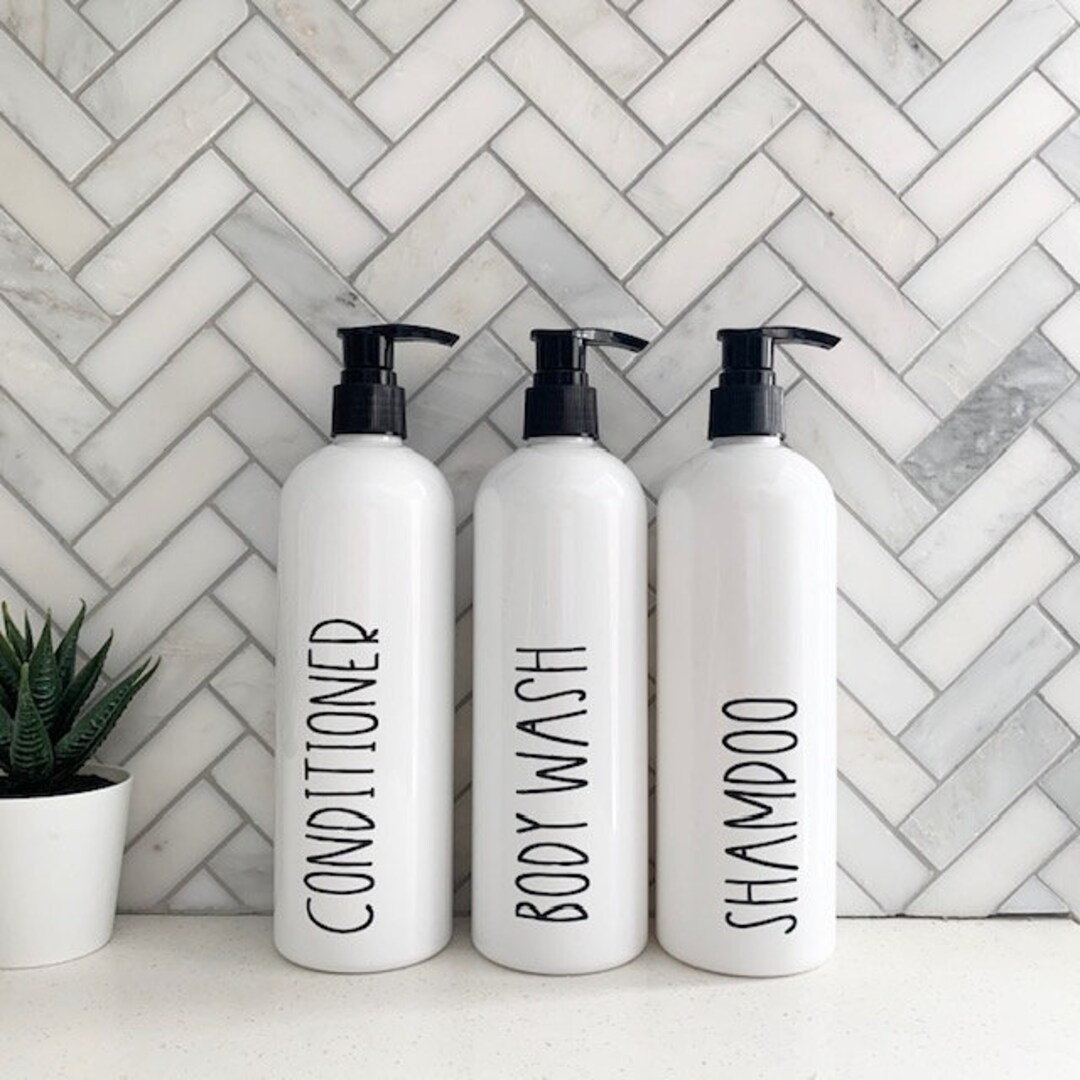 Bathroom Bottles | Refillable Bottle | Shower Bottles | Soap Dispenser ...