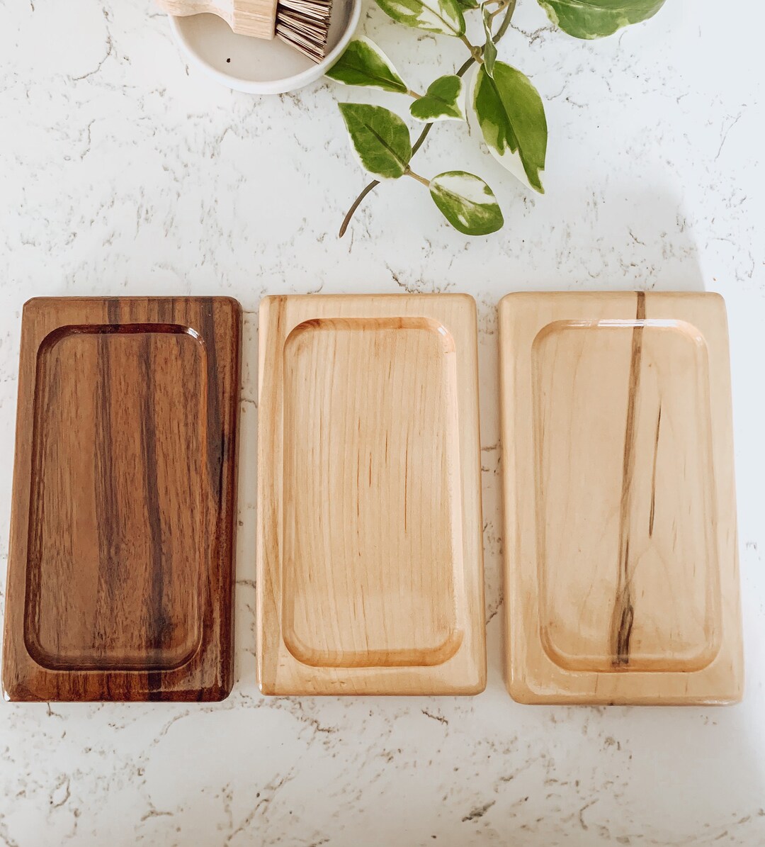 Handmade Wood Tray Soap Dispenser Tray Wood Tray 2 Bottle - Etsy