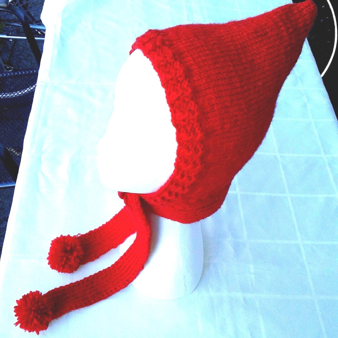 Little Red Riding Hood Hat Size 40-45 Cm Head Circumference ...