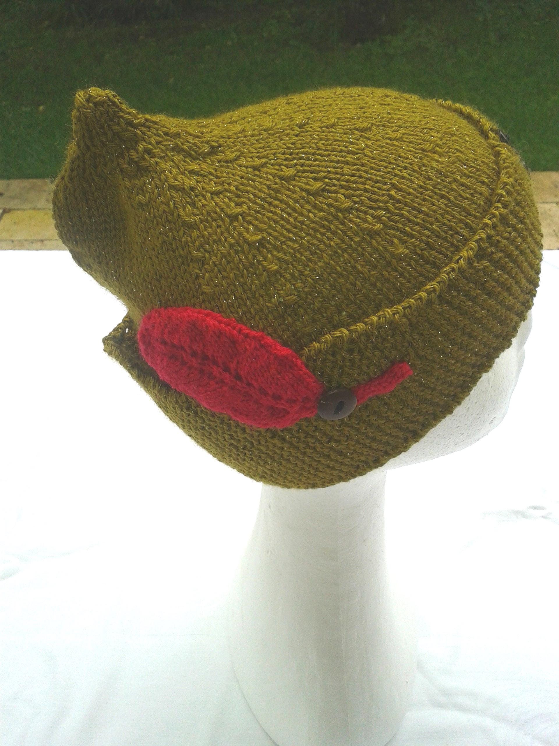 Peter Pan Costume Hat, Pure New Wool, Hat With Feather, Peter Pan Hat ...