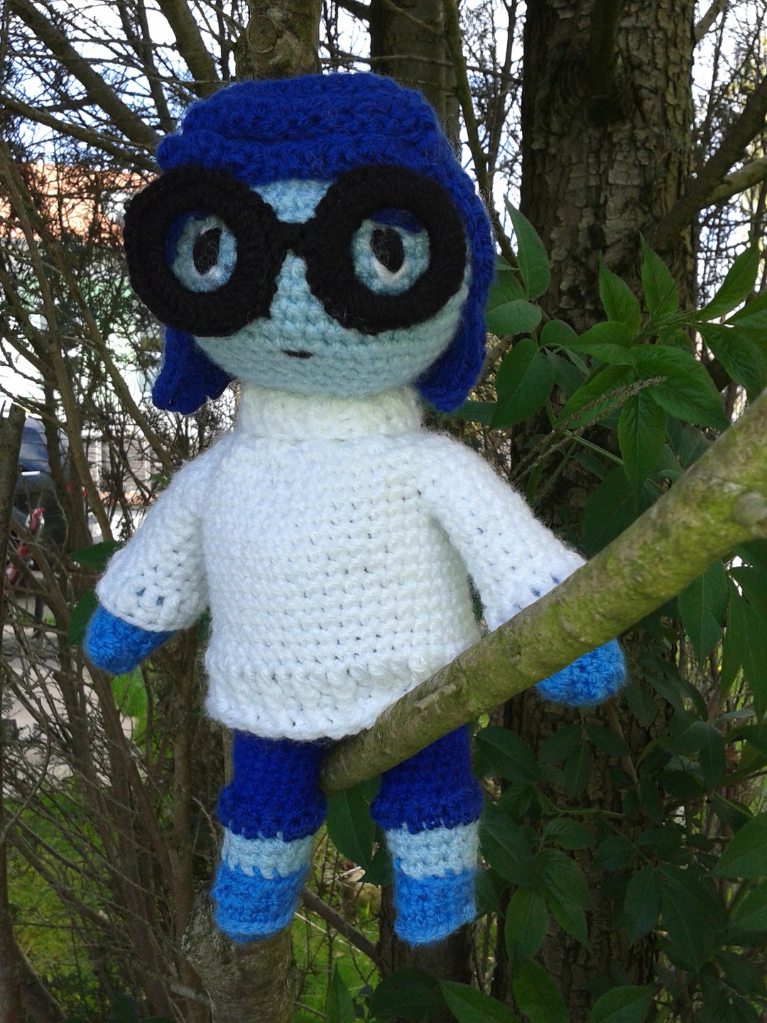 Sad Feeling Crocheted Amigurumi Sadness Everything is Upside - Etsy