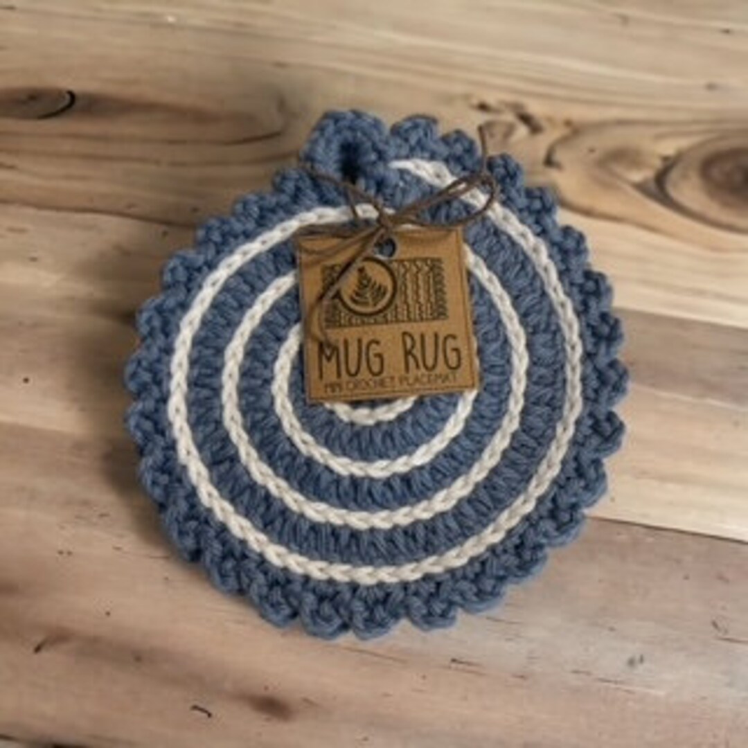 Coaster Set of 4 Cotton Coaster Set Crochet Coaster - Etsy