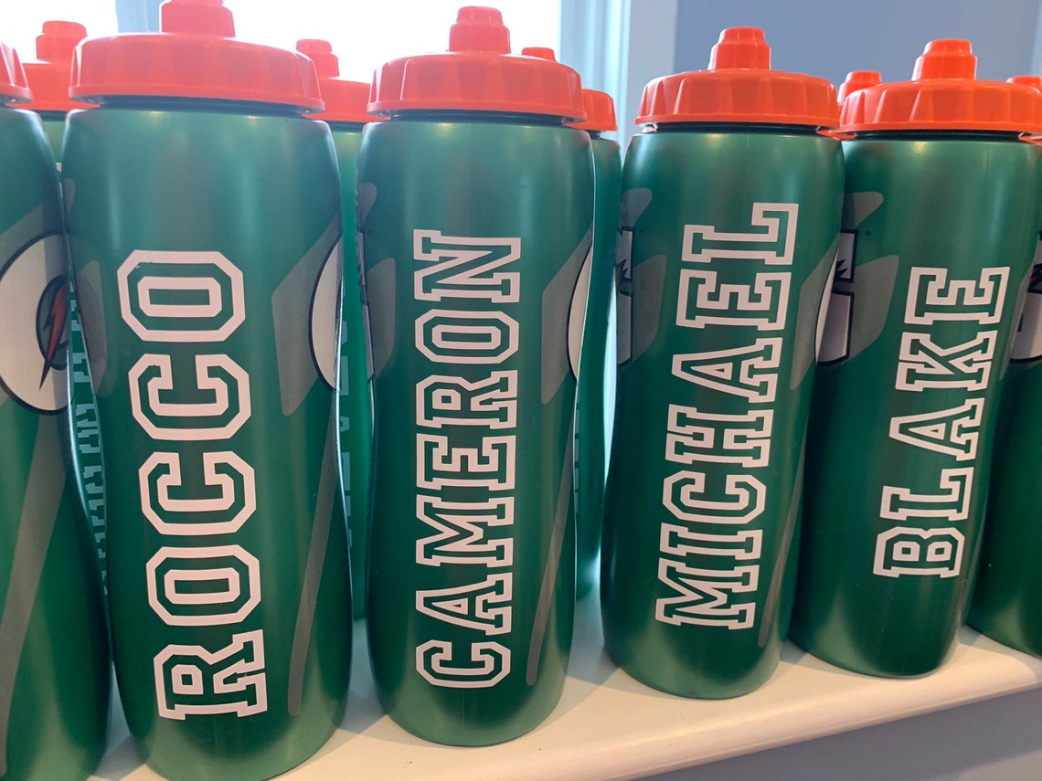 Customized Gatorade Type Sports Bottle Labels name Sticker - Etsy
