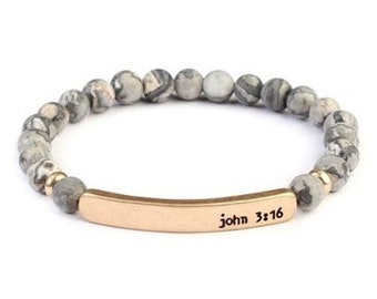 John 3:16 Bracelet - Etsy
