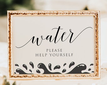 Water Wedding Sign - Etsy