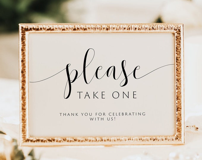 Printable Please Take One Sign, Take One Sign, Printable Take One Sign ...