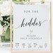 Printable for the Kiddos Sign Template Kids Wedding - Etsy Canada