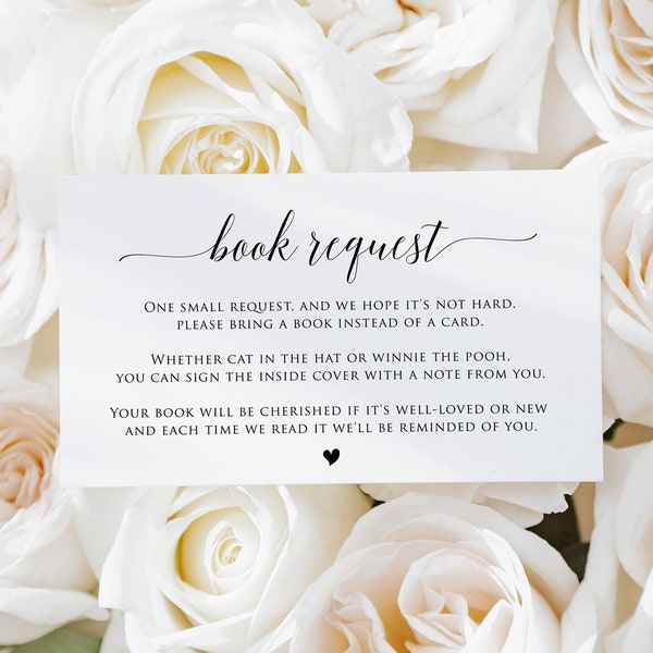 Book Instead of Card - Etsy