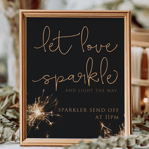 Let Love Sparkle Wedding Sign Minimalist Wedding Sparkler - Etsy Let Love Sparkle Wedding Sign Minimalist Wedding Sparkler - Etsy