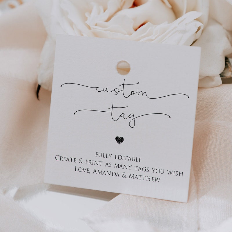 Calligraphy Tags - Etsy