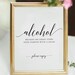 Printable Alcohol Sign, Bar Sign, Wedding Sign, Reception Sign, Alcohol ...