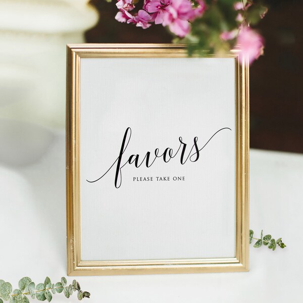 Favor Table Sign - Etsy