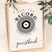 For the Record Sign, Sign Our Record Guest Book, Record Guestbook Sign ...