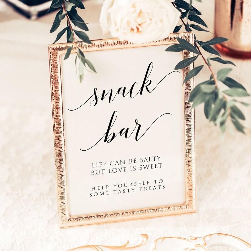 Snack Bar Sign - Etsy