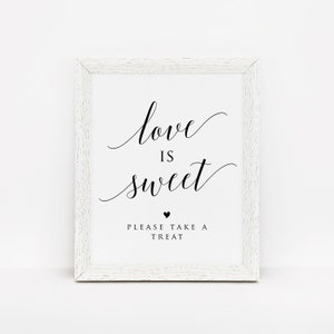 Wedding Cake Sign, Birthday Cake Sign, Love is Sweet Sign, Gold Cake ...