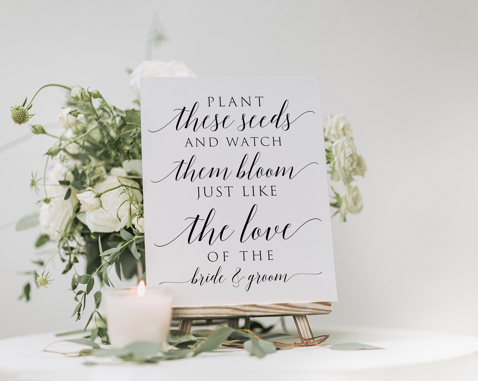 Seed Favors Sign Wedding Seed Favors Wedding Sayings - Etsy