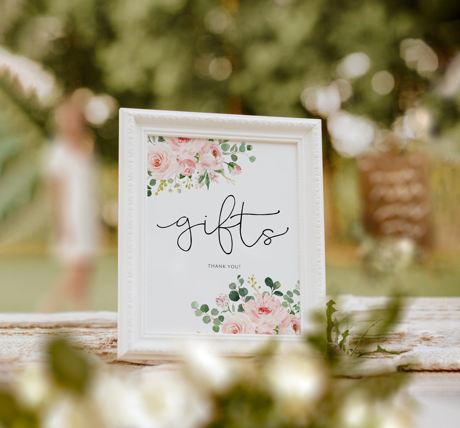 Floral Gifts Sign Printable Gifts Sign Blush Pink Gifts - Etsy