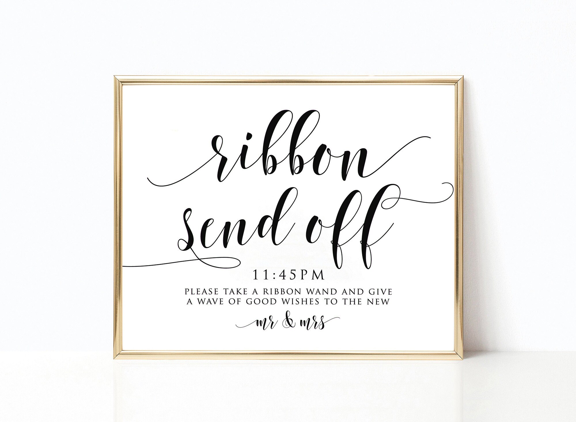 Ribbon Send Off Sign Wedding Ribbon Send Off SignSend Off | Etsy