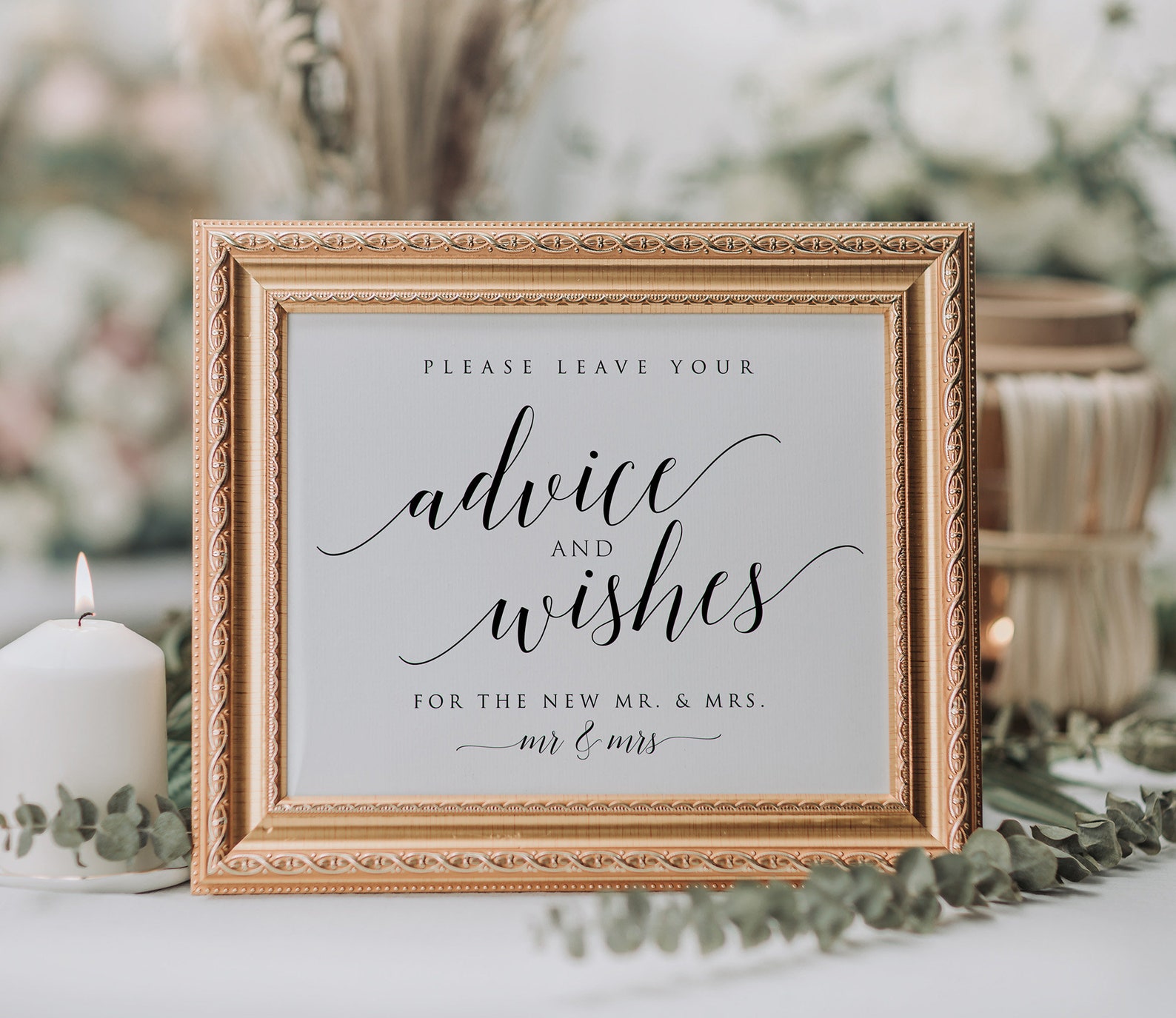 Printable Advice and Wishes Sign Advice and Wishes Advice - Etsy