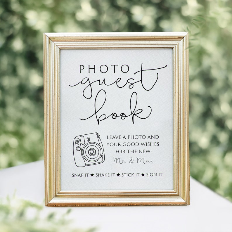 Photo Guest Book Sign Photo Guest Book Photo Guestbook Sign - Etsy