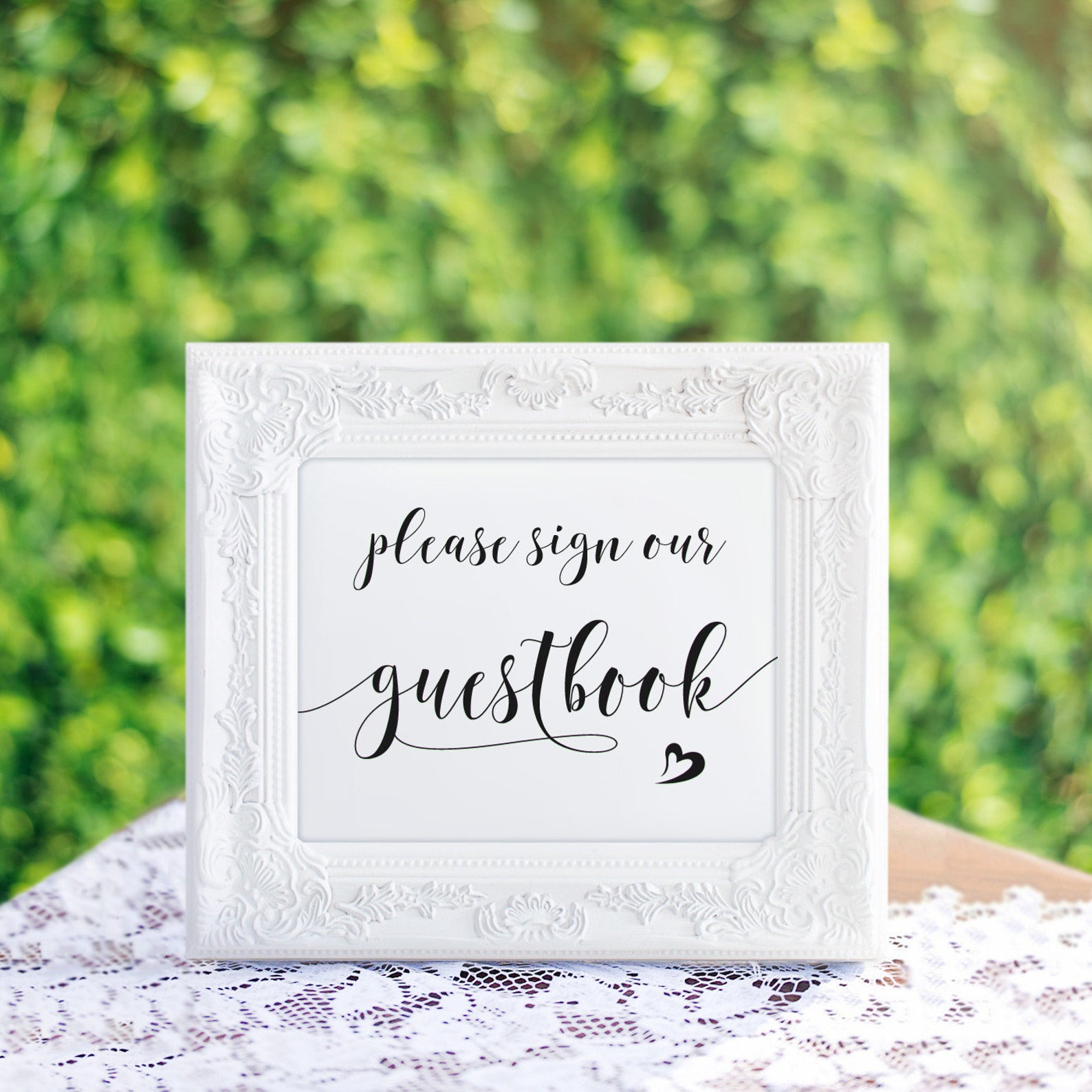 Guestbook Signguest Book Sign Wedding Guestbook Signrustic - Etsy