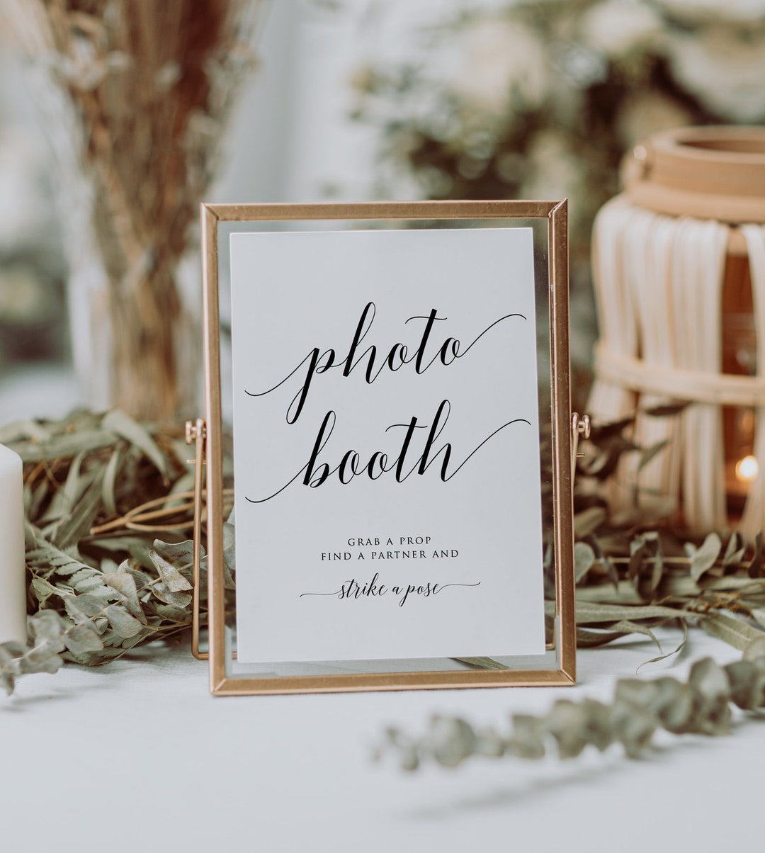 Photo Booth Sign, Photo Booth Sign Printable, Photobooth Sign, Wedding ...