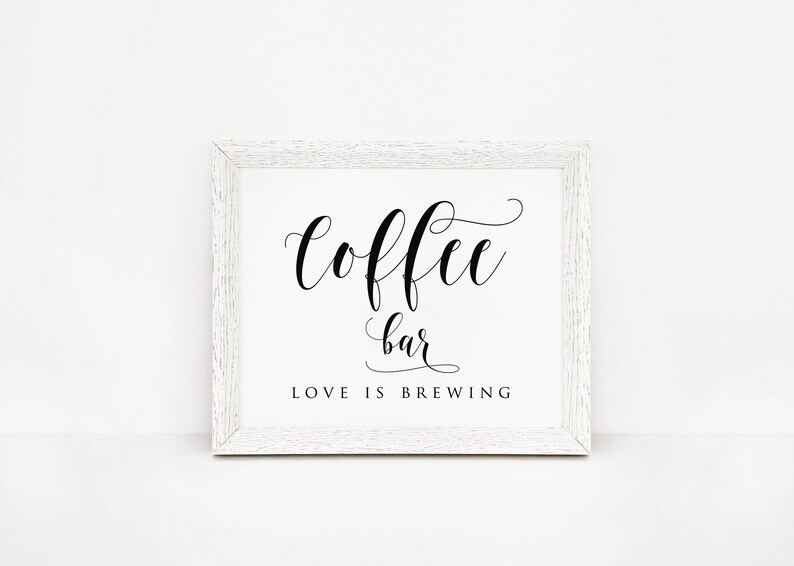 Wedding Coffee Bar Sign Coffee Sign Coffee Bar Sign | Etsy