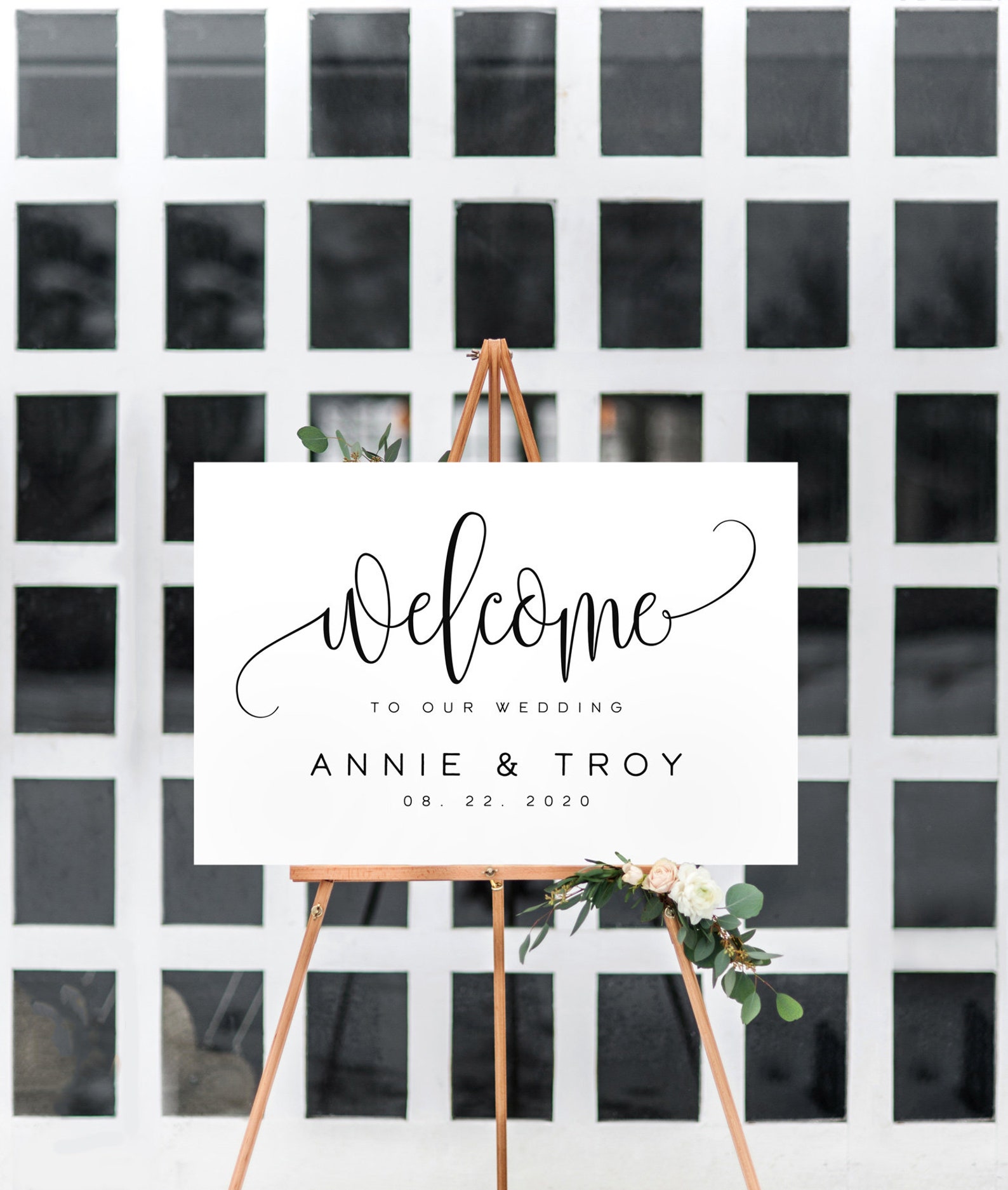 6 Sizes Wedding Welcome Sign Template Welcome Sign Printable - Etsy