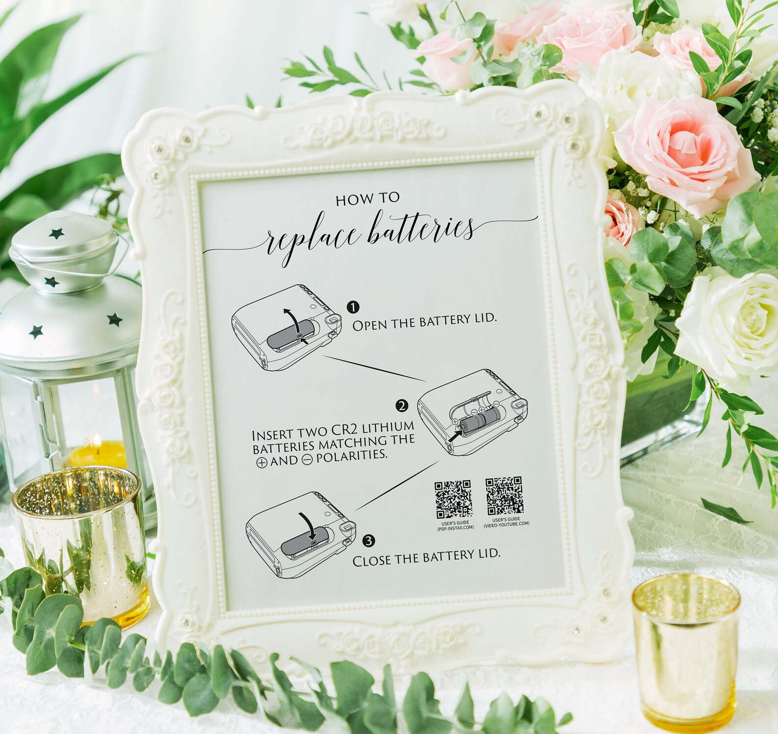 Instax Mini Photo Guestbook Sign Wedding Reception Sign - Etsy