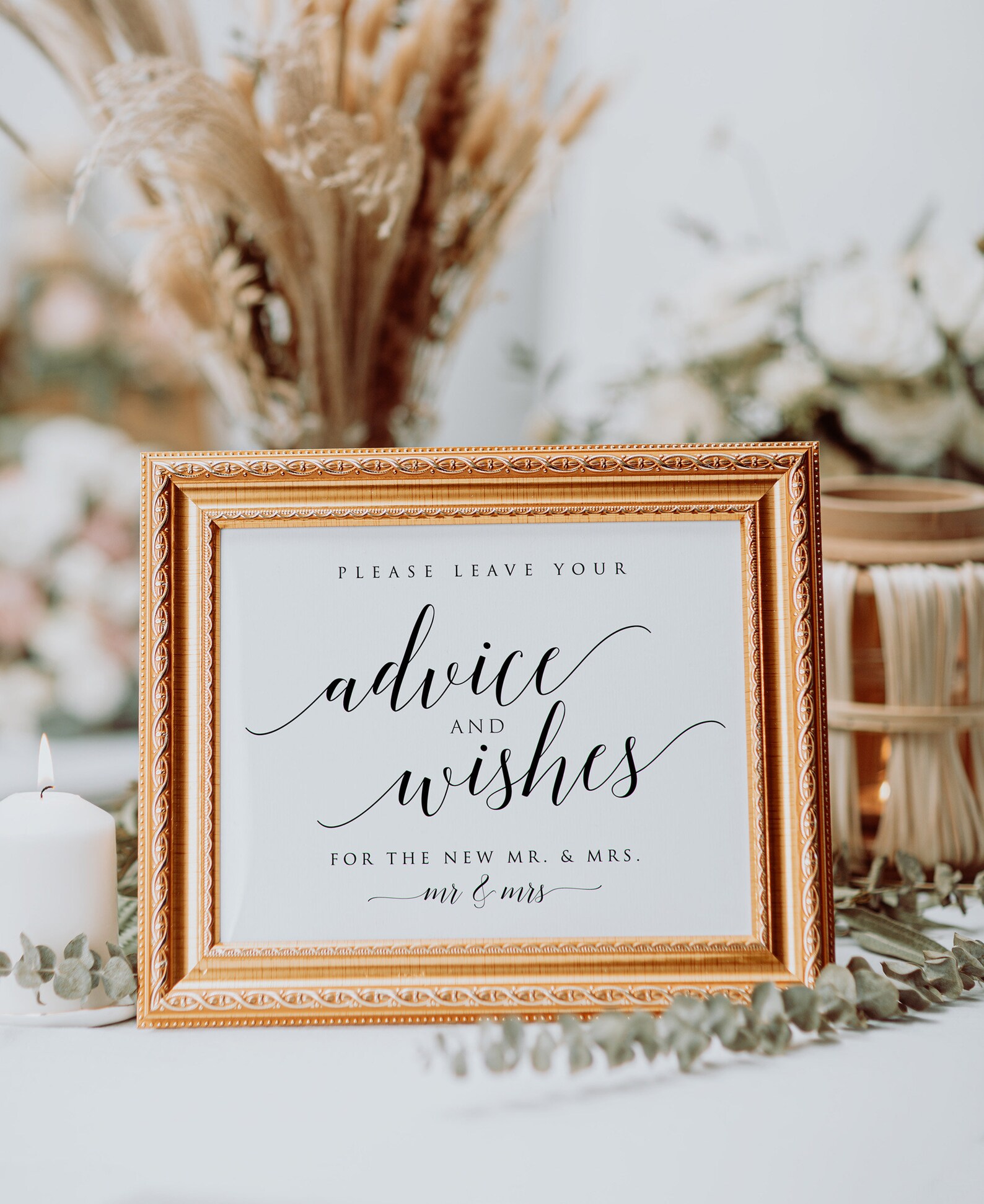 Printable Advice and Wishes Sign Advice and Wishes Advice - Etsy
