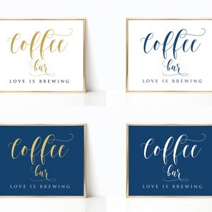 Wedding Coffee Bar Sign, Coffee Sign, Coffee Bar Sign Printable, Coffee ...