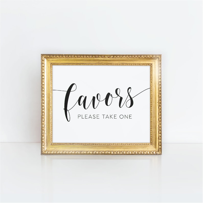 Printable Wedding Favors Sign Printable Wedding Sign - Etsy