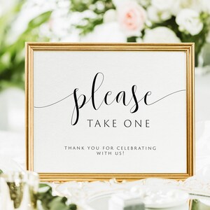 Printable Please Take One Sign, Take One Sign, Printable Take One Sign ...