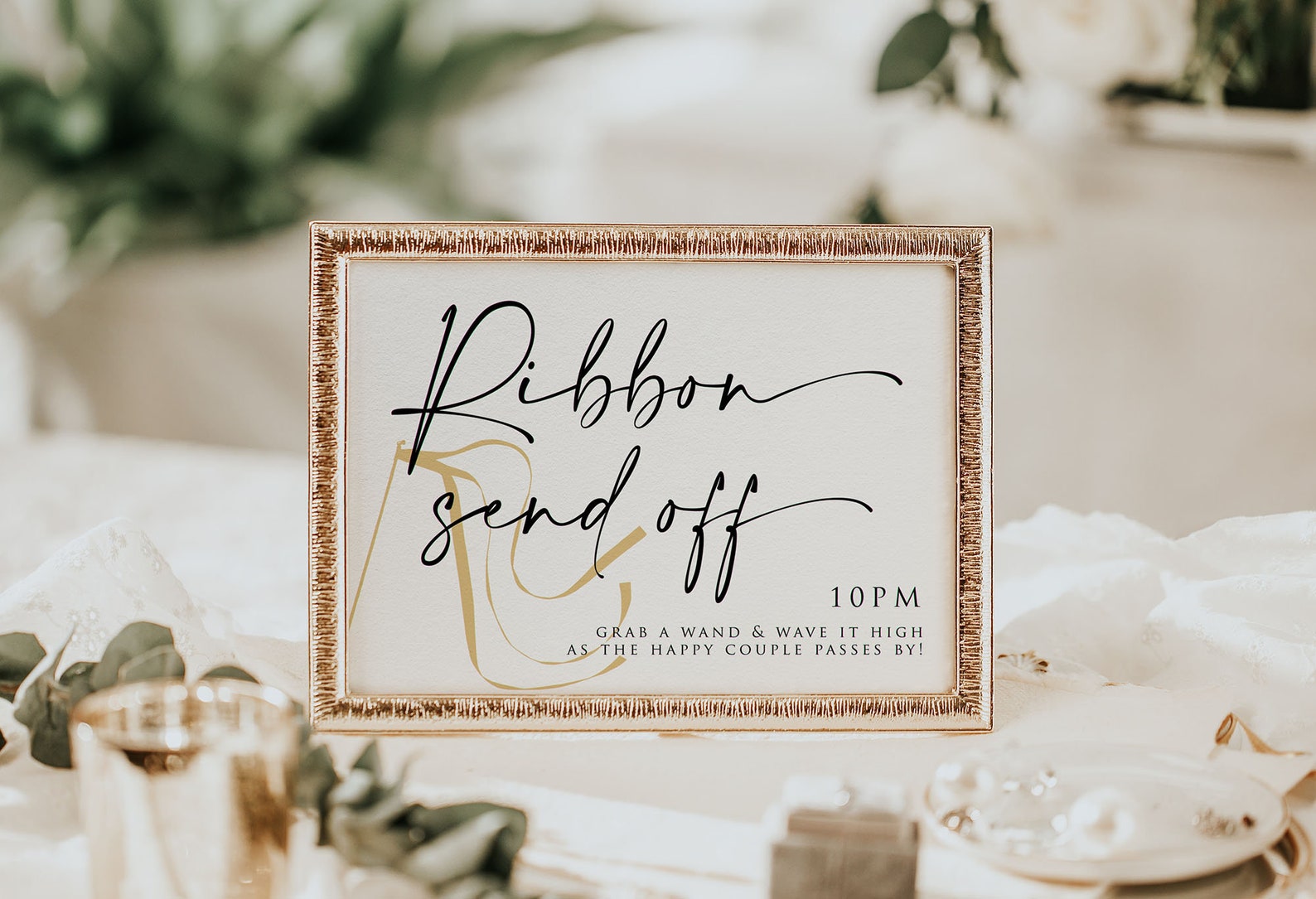 Ribbon Send off Sign Wedding Ribbon Send off Sign Send off - Etsy