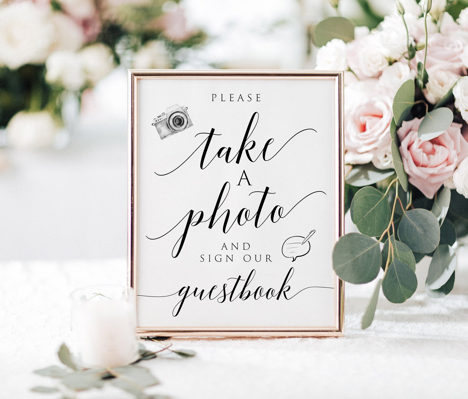 Please Take A Photo and Sign Our Guestbook Sign Wedding - Etsy