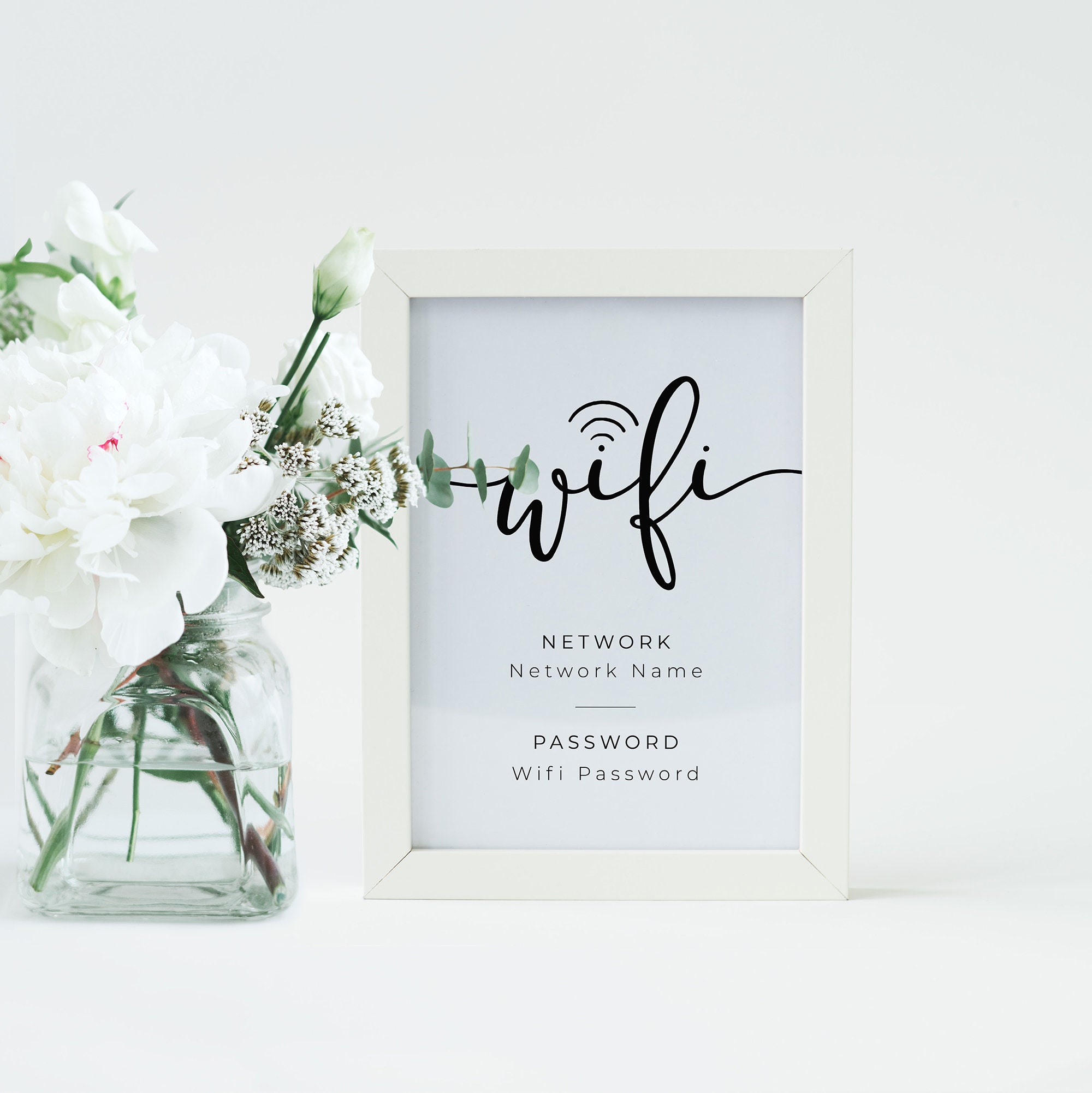 WIFI Password Sign Printable Wifi Sign Editable Wifi Sign | Etsy Canada