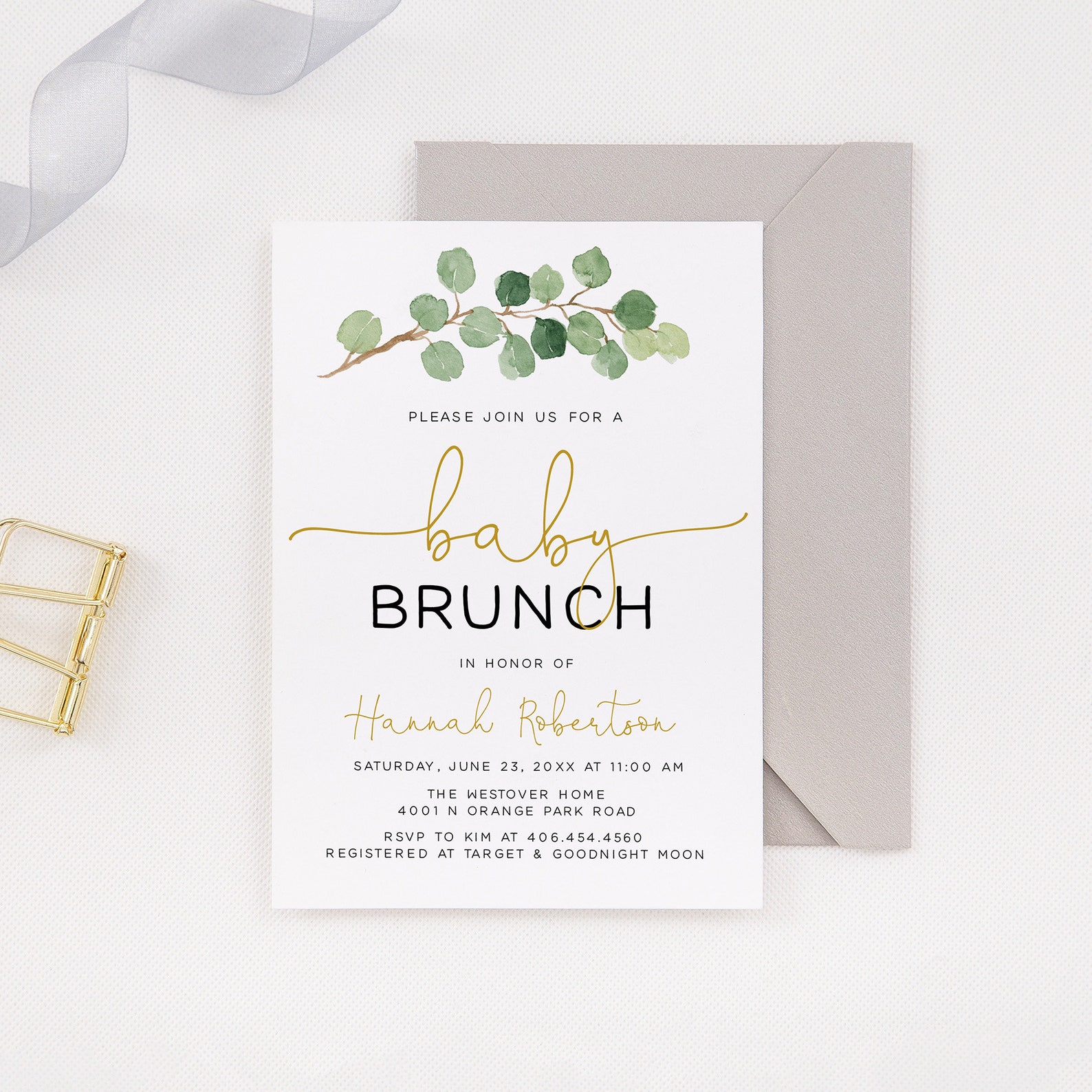 Printable Baby Brunch Invitation Baby Shower Brunch - Etsy