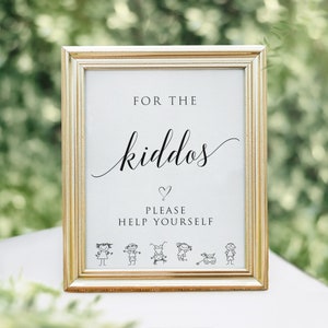 Printable for the Kiddos Sign Template Kids Wedding - Etsy Canada