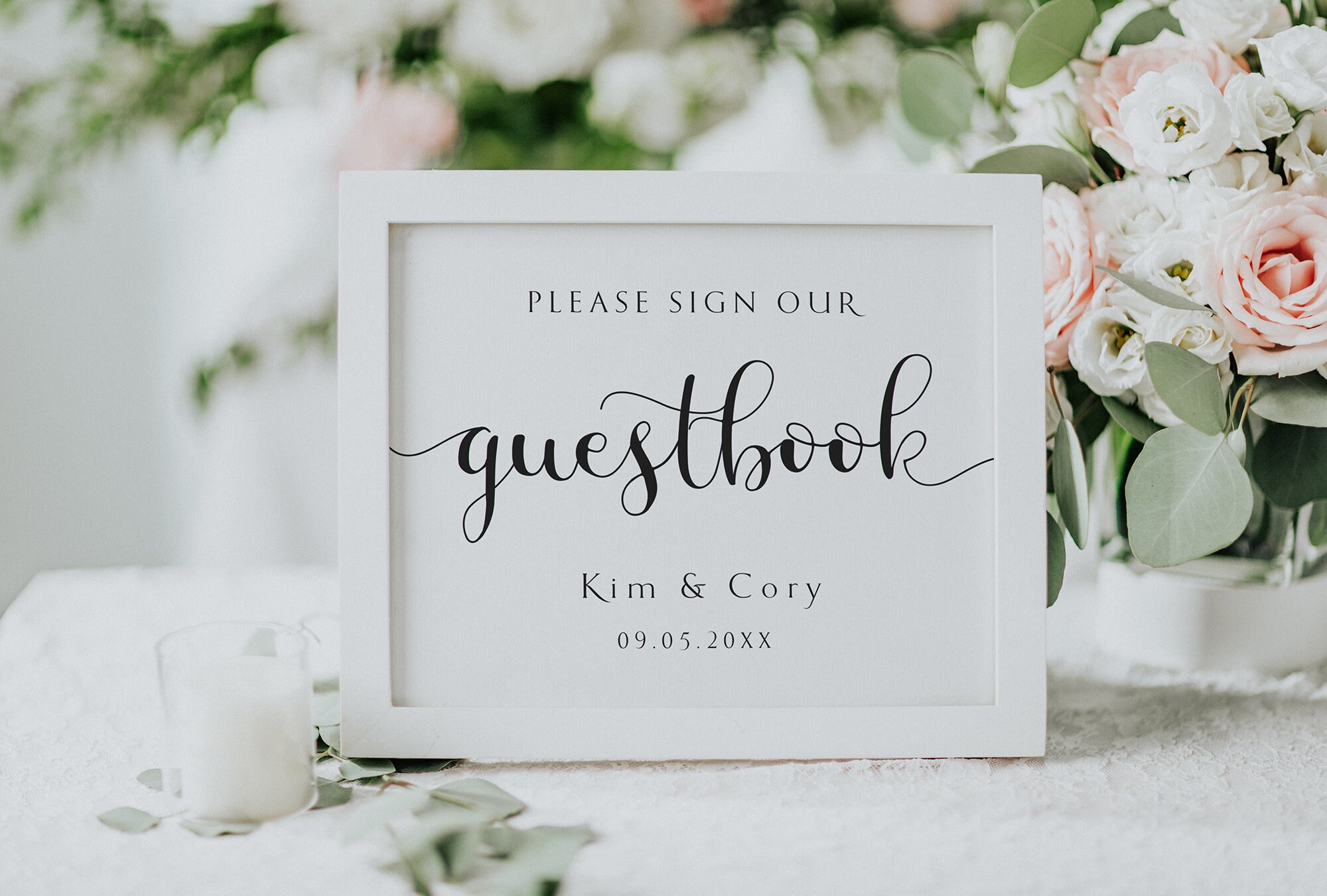 Printable Guest Book Sign Template Modern Guestbook Sign | Etsy