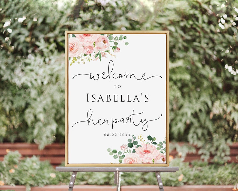 7 Sizes Hen Party Welcome Sign Hen Party Welcome Sign Hen - Etsy